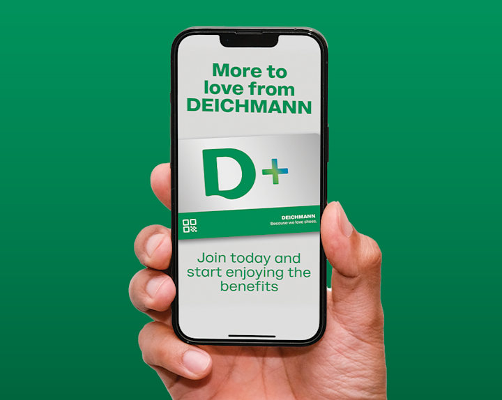 Join DEICHMANN PLUS 💚 for a £10 Welcome Discount