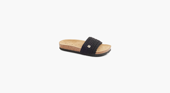 ESPRIT Papuci cu talpă adâncă Negru | DEICHMANN