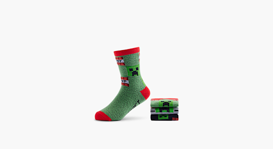 Minecraft 3x Socken Grau | DEICHMANN