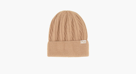 FILA Bonnet tricoté Camel