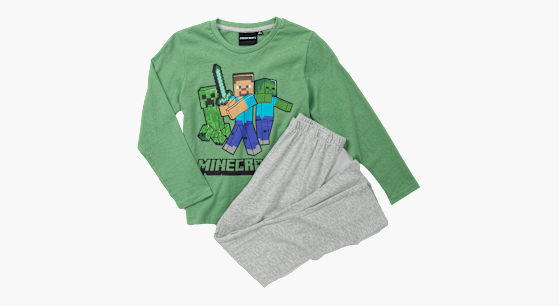 Minecraft Nachtwäsche Grau | DEICHMANN