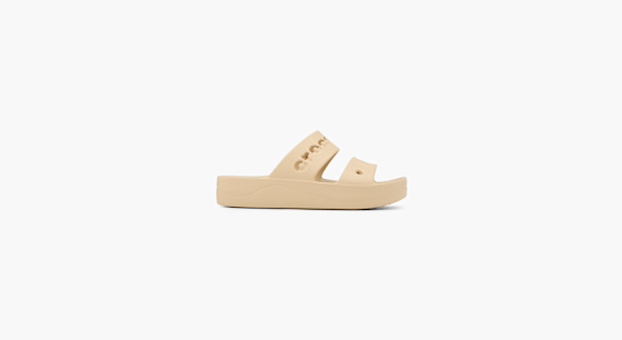 Crocs BAYA PLATFORM Chinelos Beige | DEICHMANN