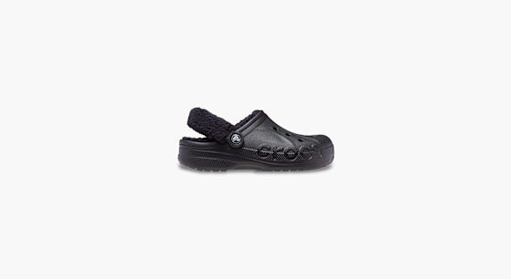 Crocs BAYA LINED FUZZY STRAP Klumpės Juoda | DEICHMANN