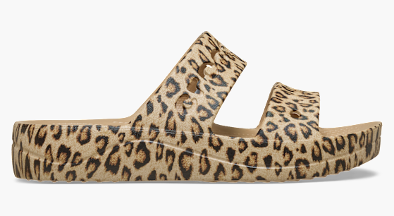 Crocs BAYA ANIMAL PLATFORM Slides Gold | DEICHMANN