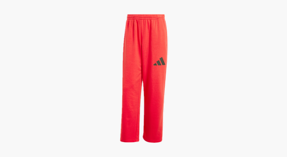 adidas Essentials Wide Leg 3 Bar Logo Hose rot | DEICHMANN