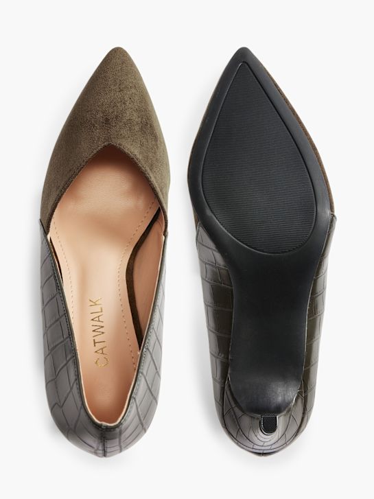Catwalk High-front pump Oliven | DEICHMANN