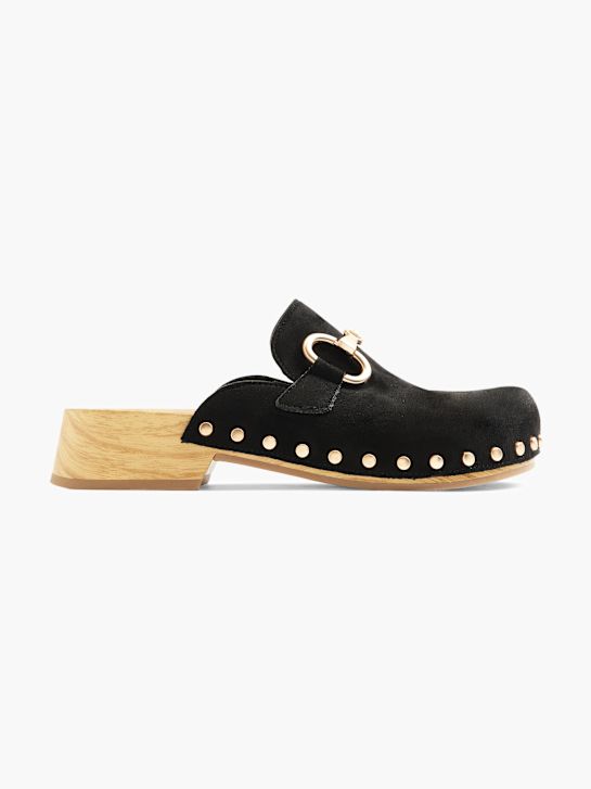 Catwalk Closed-back slipper Black | DEICHMANN