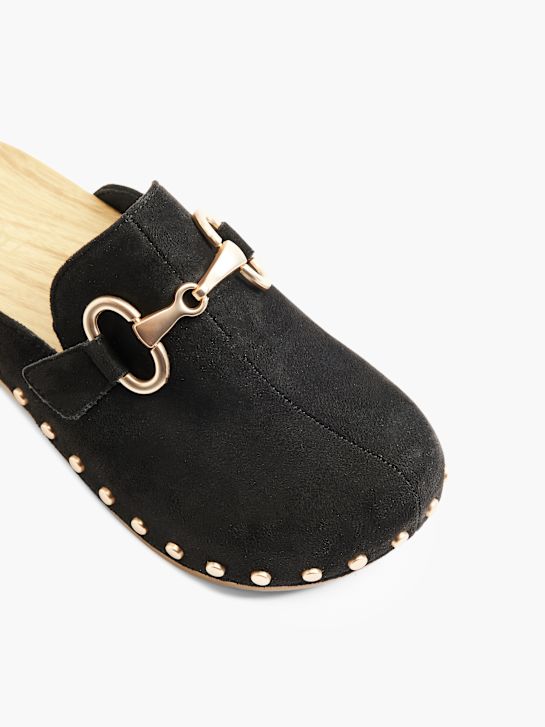 Catwalk Closed-back slipper Black | DEICHMANN