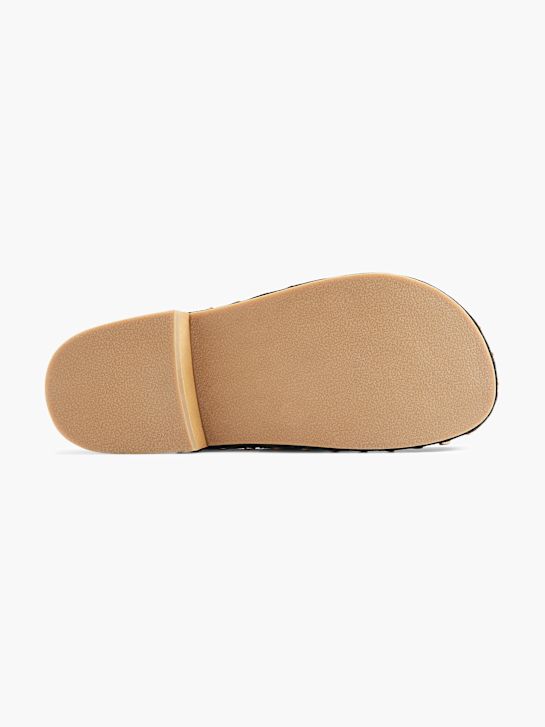 Catwalk Closed-back slipper Black | DEICHMANN