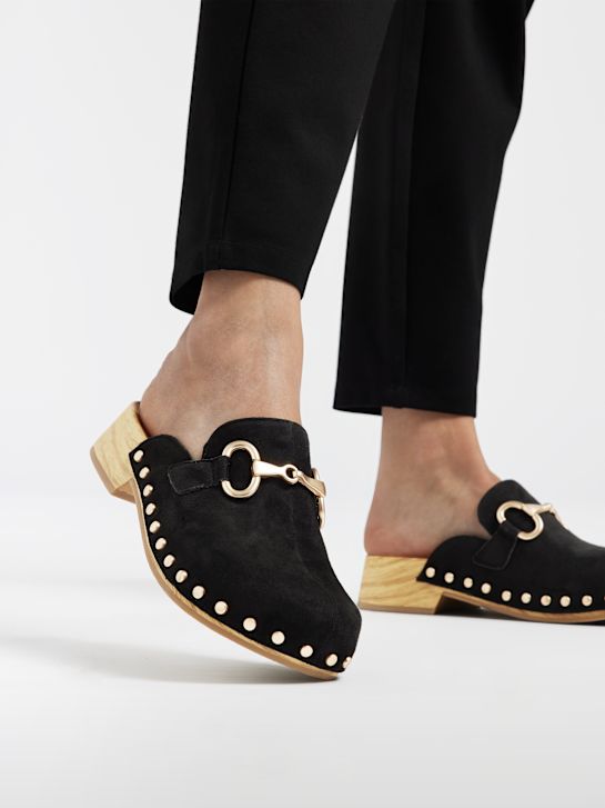 Catwalk Closed-back slipper Black | DEICHMANN