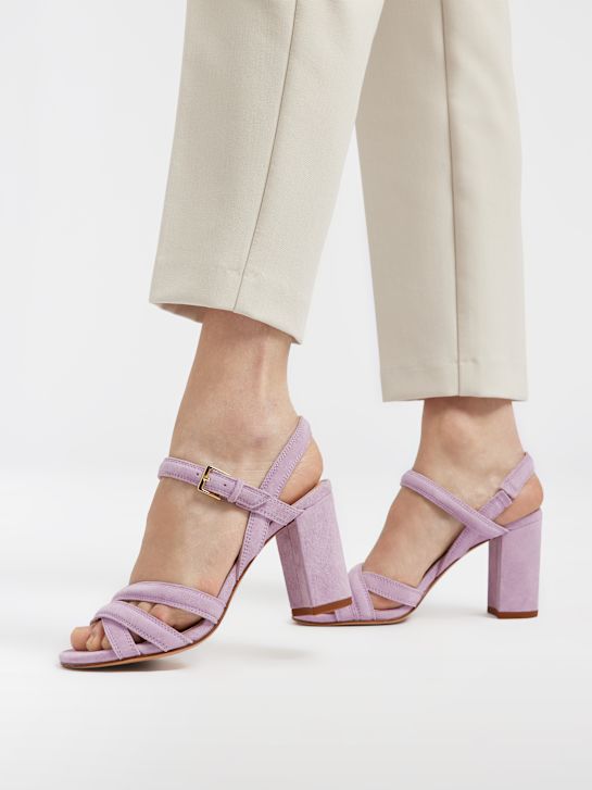 5th Avenue Heeled sandal Purple | DEICHMANN
