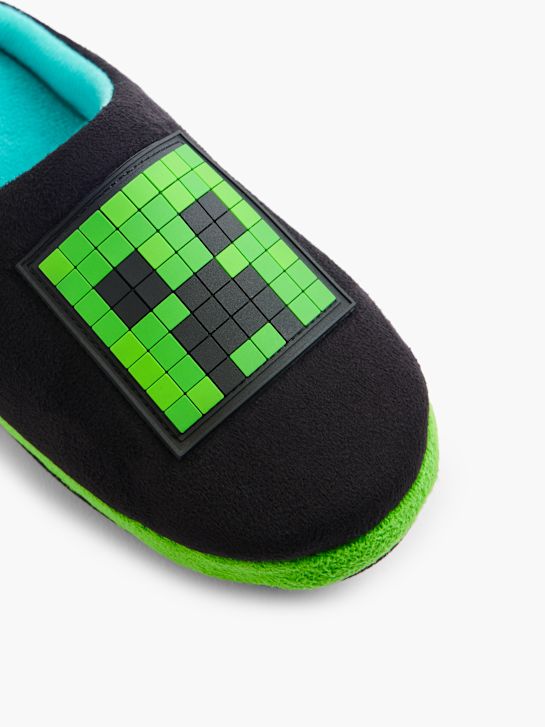 Minecraft Pantolette Schwarz | DEICHMANN