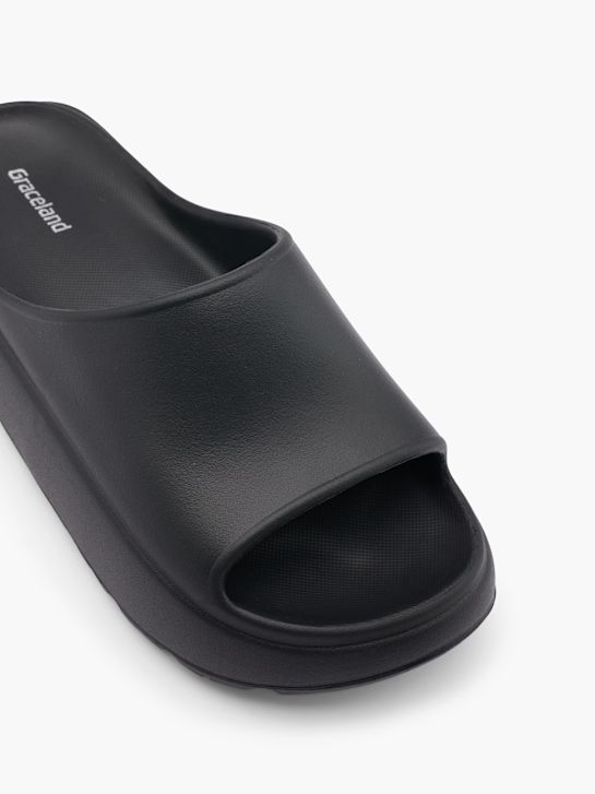 Graceland Slide Black | DEICHMANN