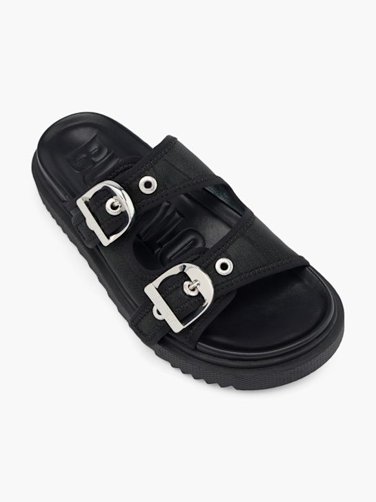 Buffalo Tieffuß Pantolette Schwarz | DEICHMANN