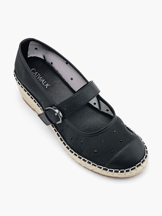Catwalk Espadrile Črna | DEICHMANN