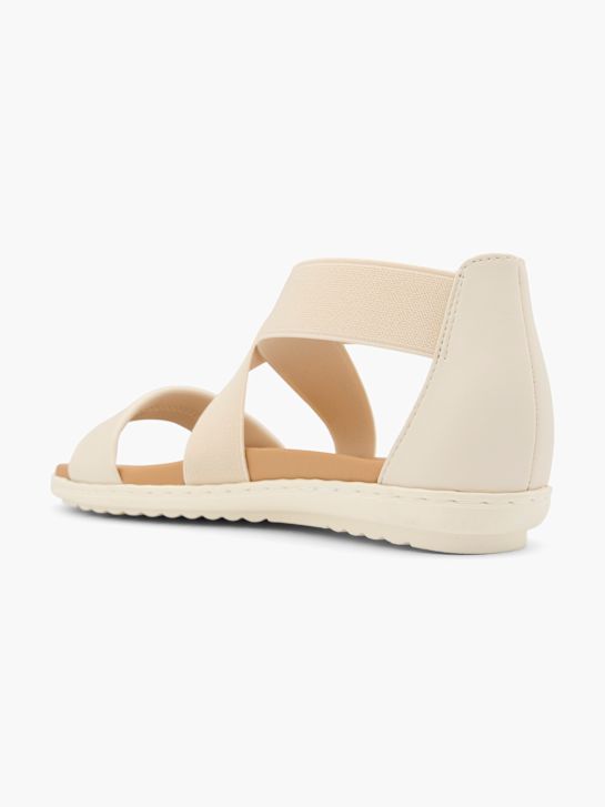 Graceland Sandale cu separator între degete Bej | DEICHMANN