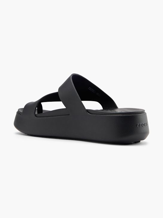 Crocs GETAWAY PLATFORM TOE LOOP Ciabatta bassa Nero | DEICHMANN