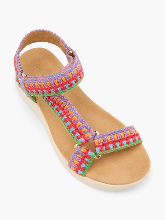 Graceland Sandal s petom Crvena | DEICHMANN