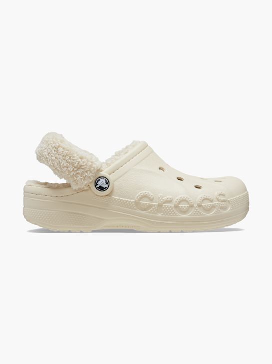 Crocs BAYA LINED FUZZY STRAP Сабо Бял | DEICHMANN