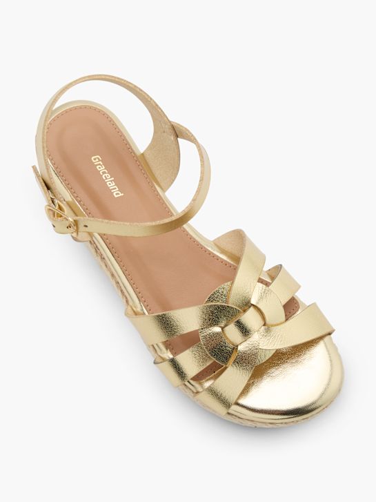 Graceland Heeled sandal Gold | DEICHMANN