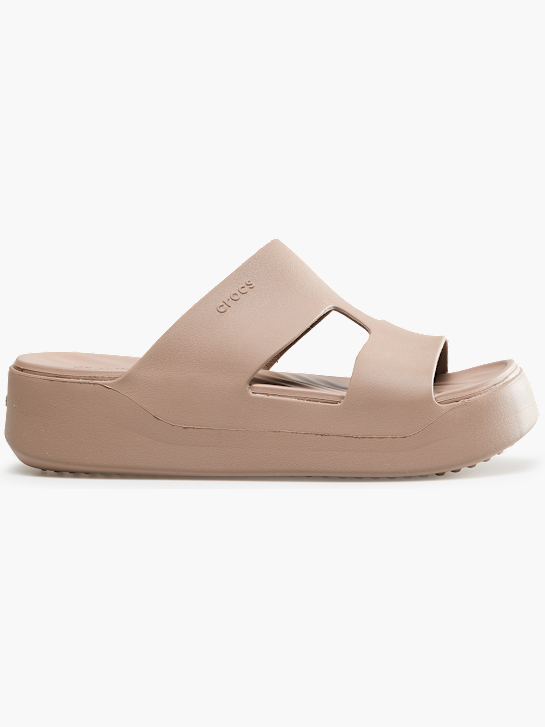Crocs GETAWAY PLATFORM H-STRAP Terlik Kahverengi | DEICHMANN