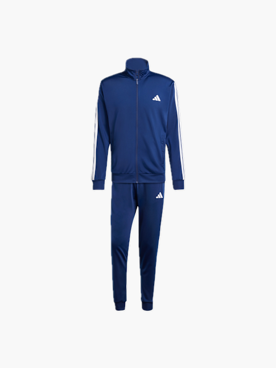 adidas Sportswear Basic 3-Streifen Tricot Trainingsanzug Blau | DEICHMANN