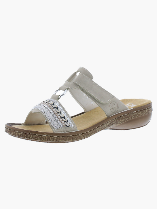 Rieker Damen Pantoletten Weiß | DEICHMANN