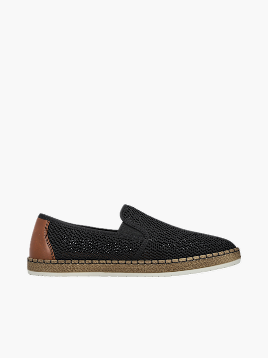 Rieker Herren Slipper Schwarz