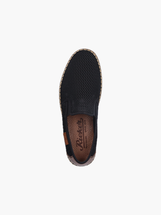 Rieker Herren Slipper Schwarz