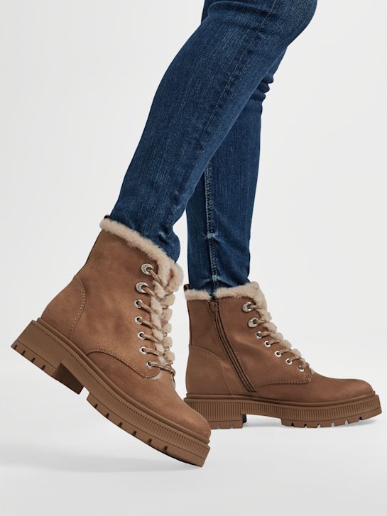 Catwalk Ghete cu șireturi Maro | DEICHMANN