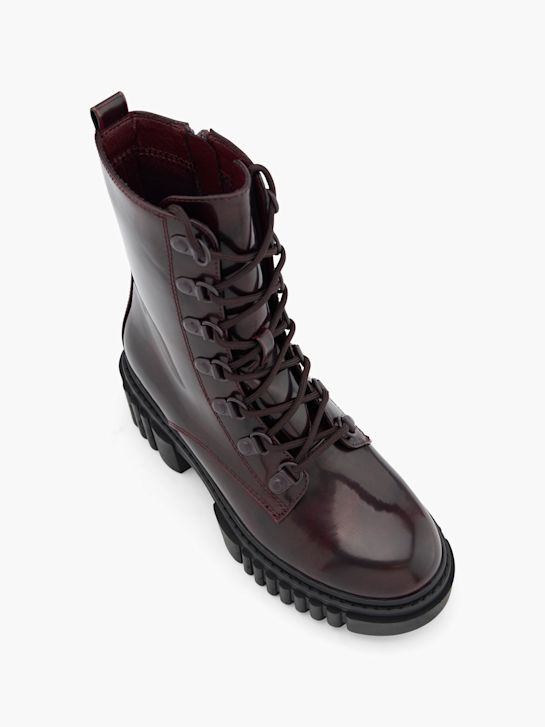 Catwalk Botki sznurowane Bordowy | DEICHMANN