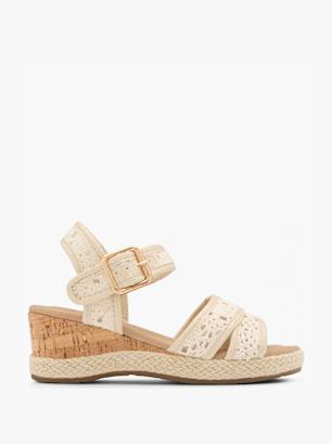Graceland Heeled sandal Beige | DEICHMANN