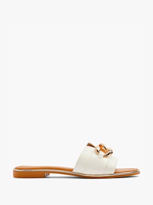 Catwalk Чехли с отворена пета Бял | DEICHMANN